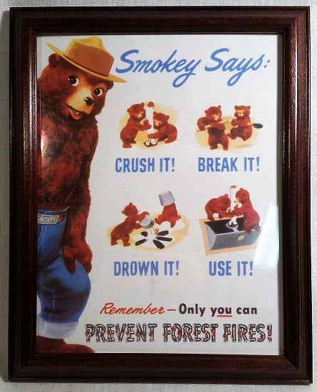 SMOKEY SAYS Poster – Woodland Catalog